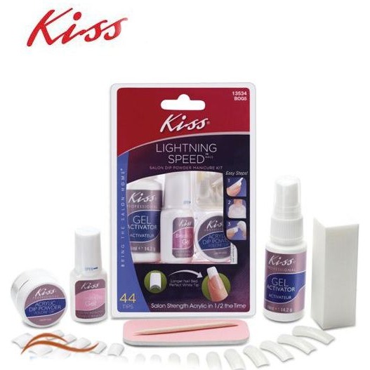 Kiss Гелевый набор «Молниеносные ногти» с пудрой Lightning Speed Nails ...