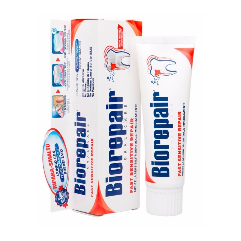 Biorepair Зубная паста для чувствительных зубов Fast Sensitive Repair ...