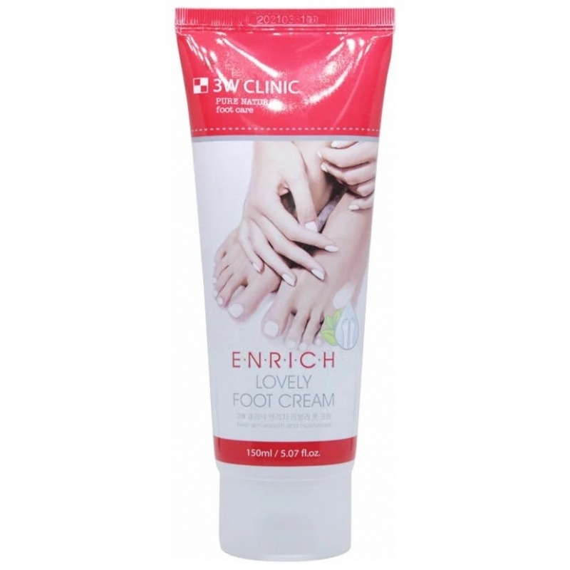 3W Clinic Увлажняющий крем для ног Enrich Lovely - купить недорого ...