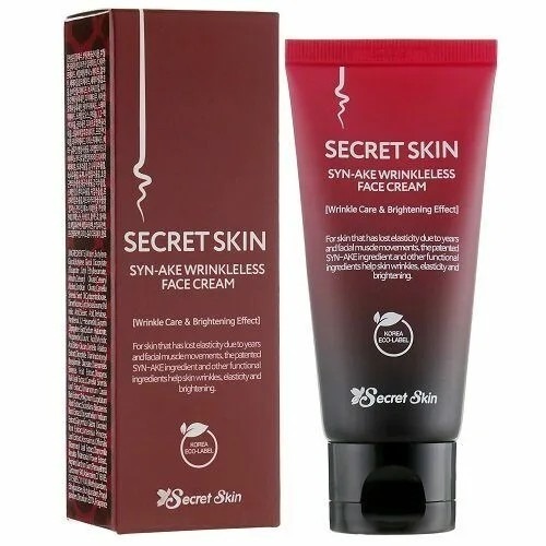 Secret Skin Крем для лица с пептидом змеиного яда Syn-ake Wrinkleless ...